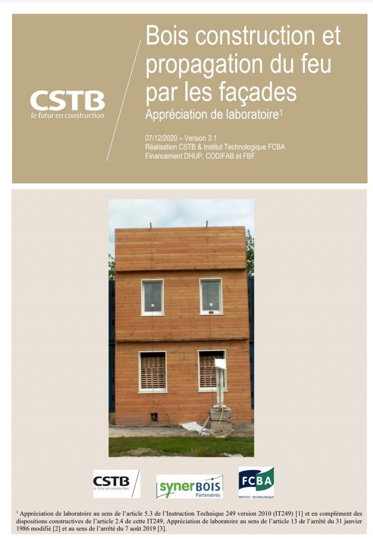 Mise à jour du guide "prévention contre la propagation du feu par les ...